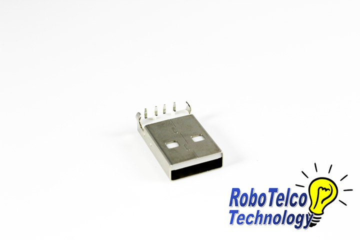 USB Type-A Male Connector (PCB Mount)